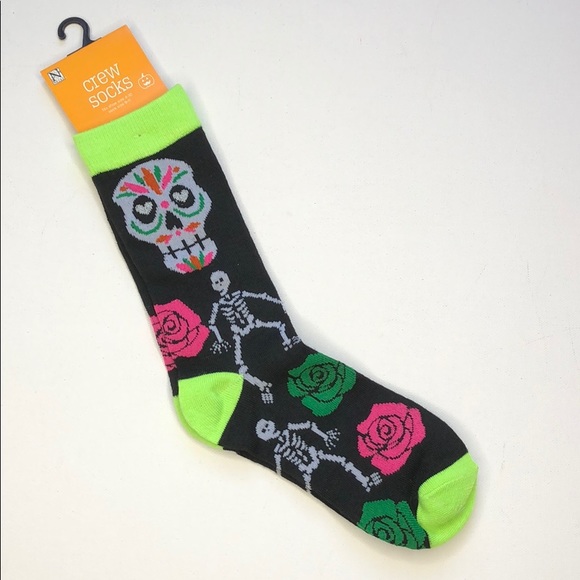 Accessories | 1 Pair Day Of The Dead Cinco De Mayo Socks | Poshmark